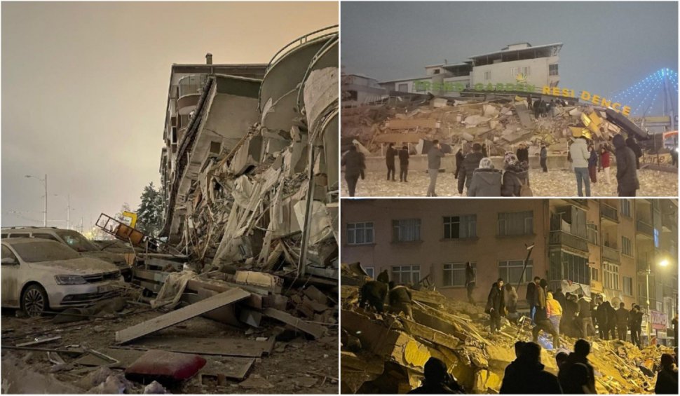 Cutremur devastator de magnitudine 7,8. Bilanțul morților în Turcia și ...